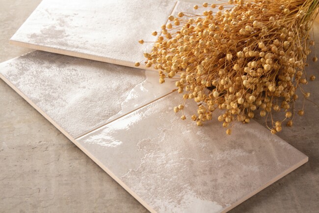 Movement White Square 2 tile score - Oikos Ceramics